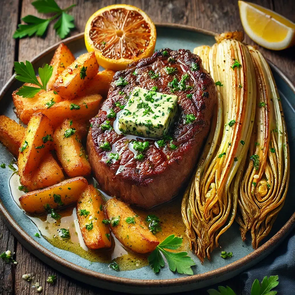 Stek z masłem ziołowym – klasyka w najlepszym wydaniu