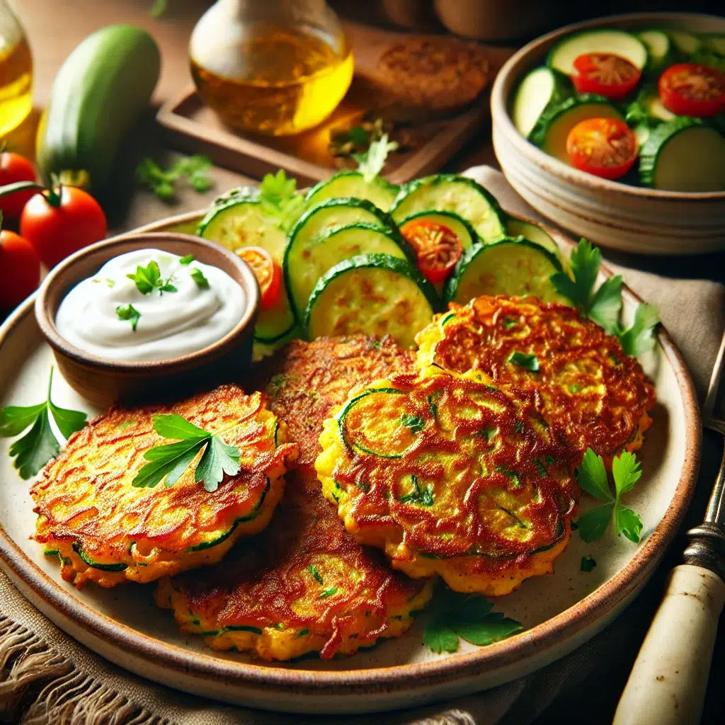 Złociste placki z cukinii – prosty i pyszny przepis na lekki obiad