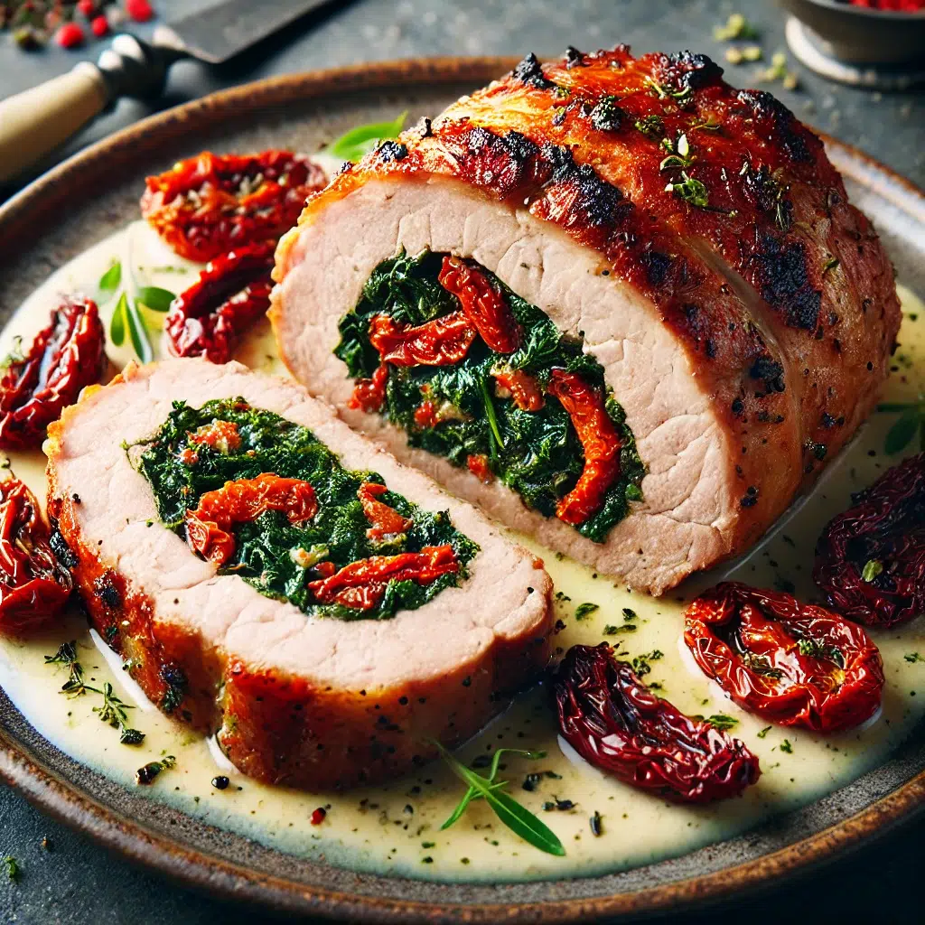 Jak przygotować pieczone faszerowane polędwiczki wieprzowe suszonymi ...