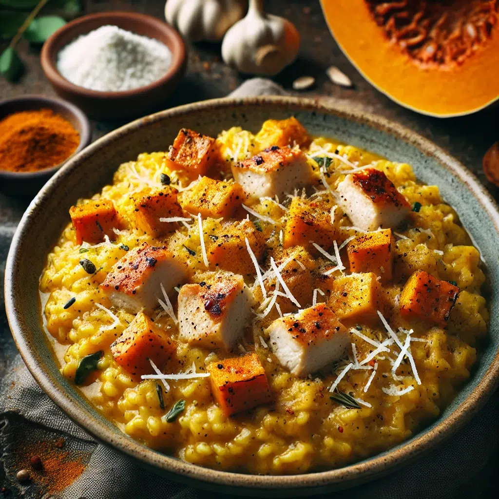 Risotto curry z dynią i kurczakiem: Jak przygotować ten kremowy przysmak?